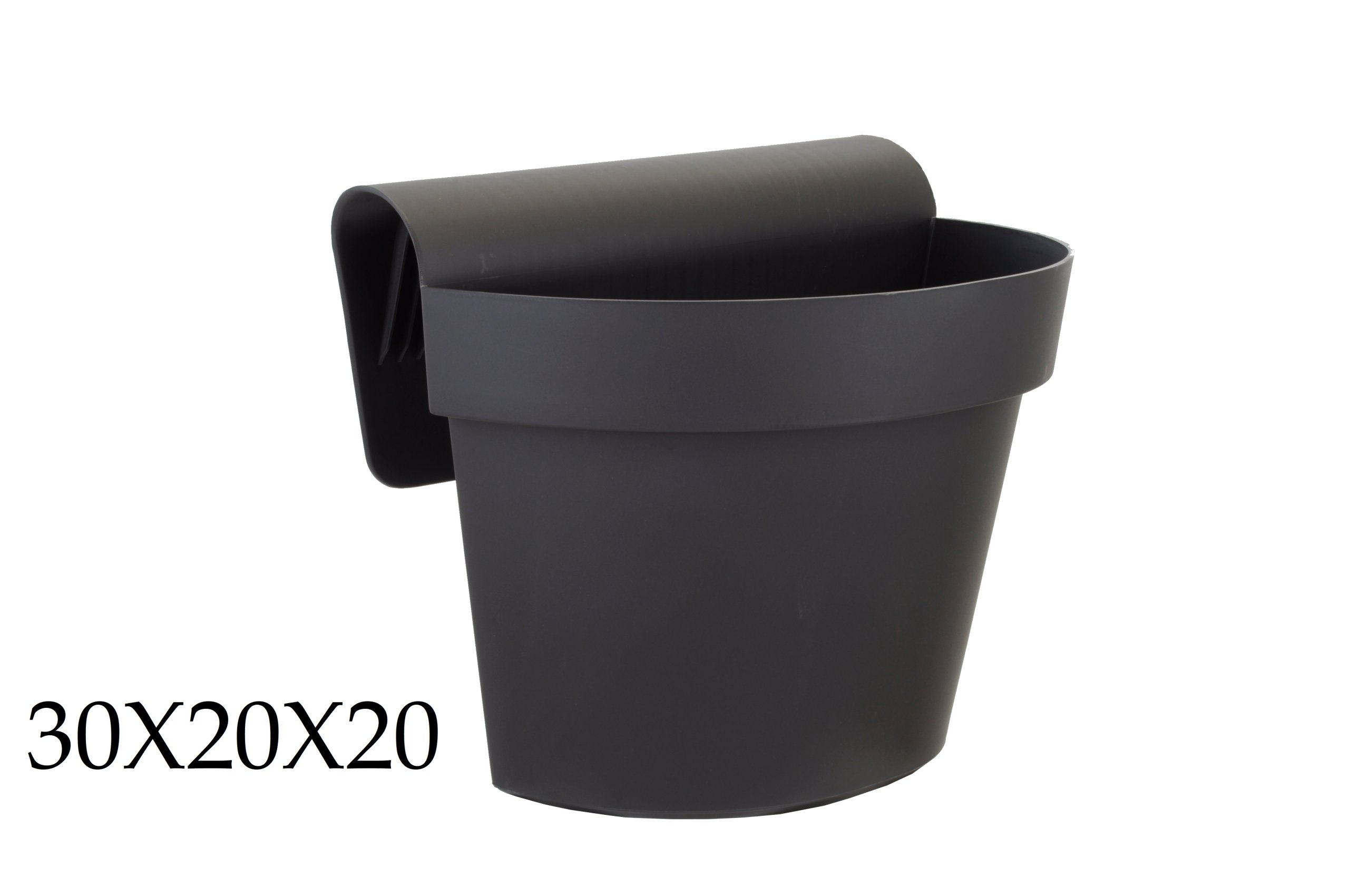VASO ESPRIT 30X20X20 ANTHRAZITE RECINTO | Delisemi